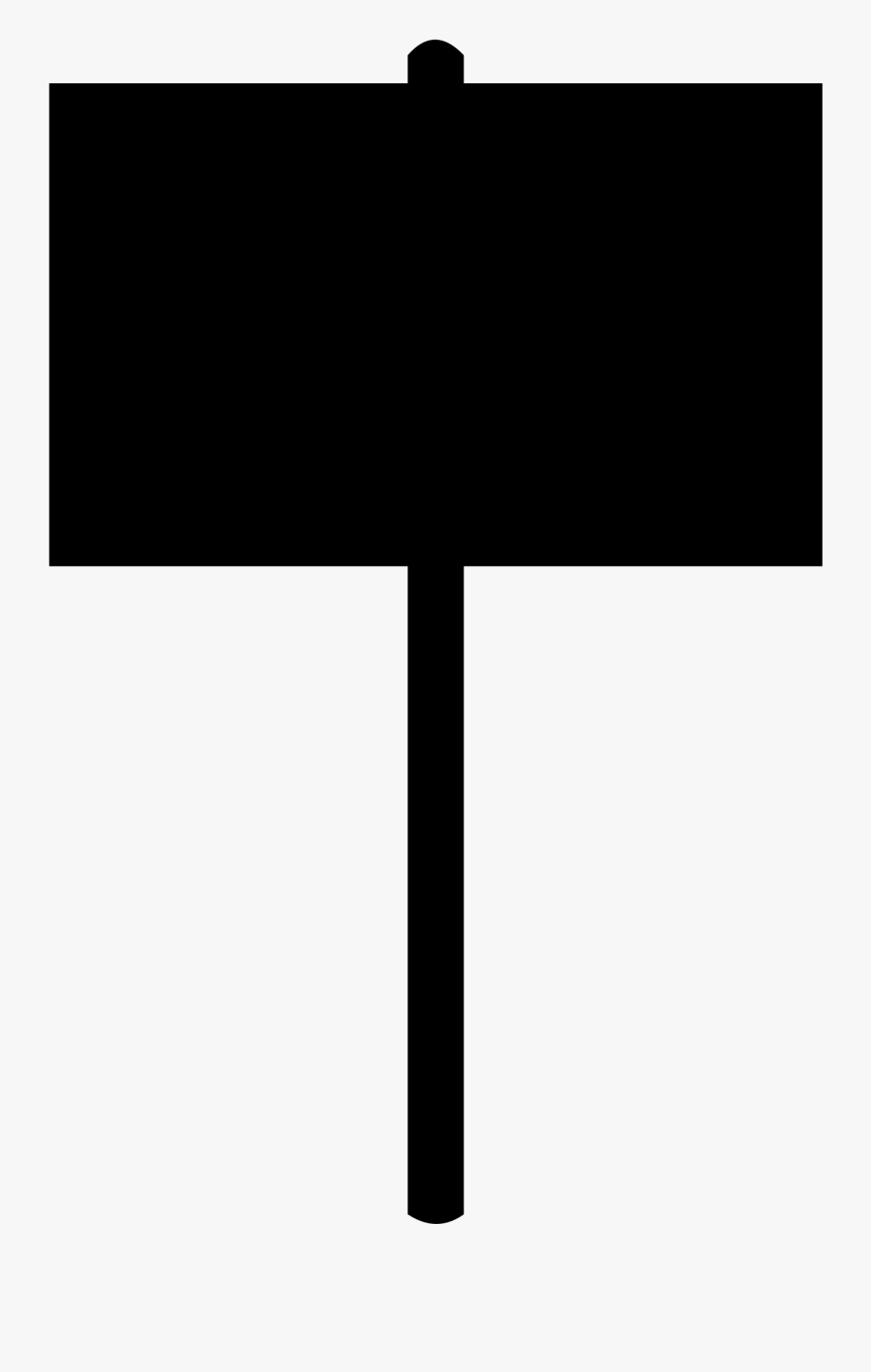 Angle,symbol,rectangle - Blank Protest Sign Transparent , Free ...