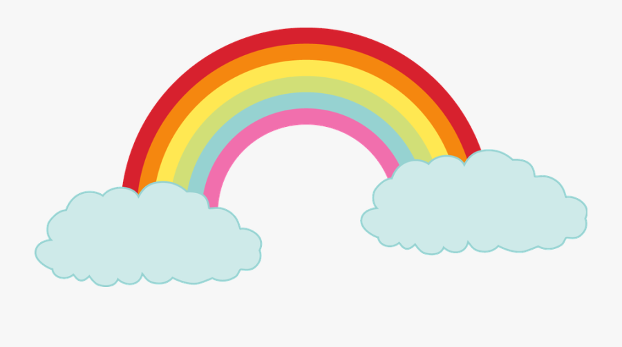 Sun And Clouds Rainbow , Free Transparent Clipart - ClipartKey
