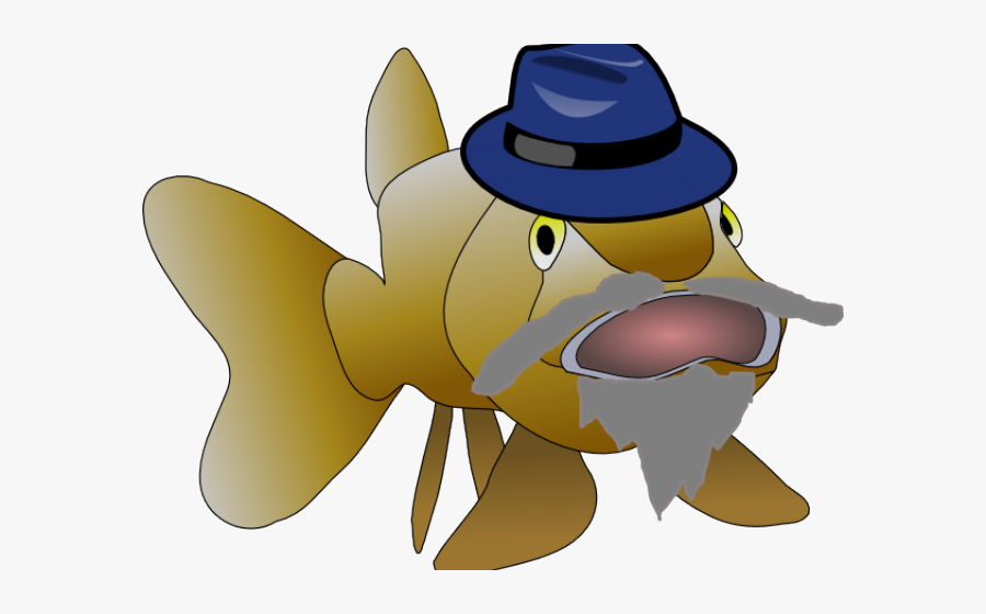Caricature Clipart Old Grandpa - Fish Clip Art , Free Transparent ...