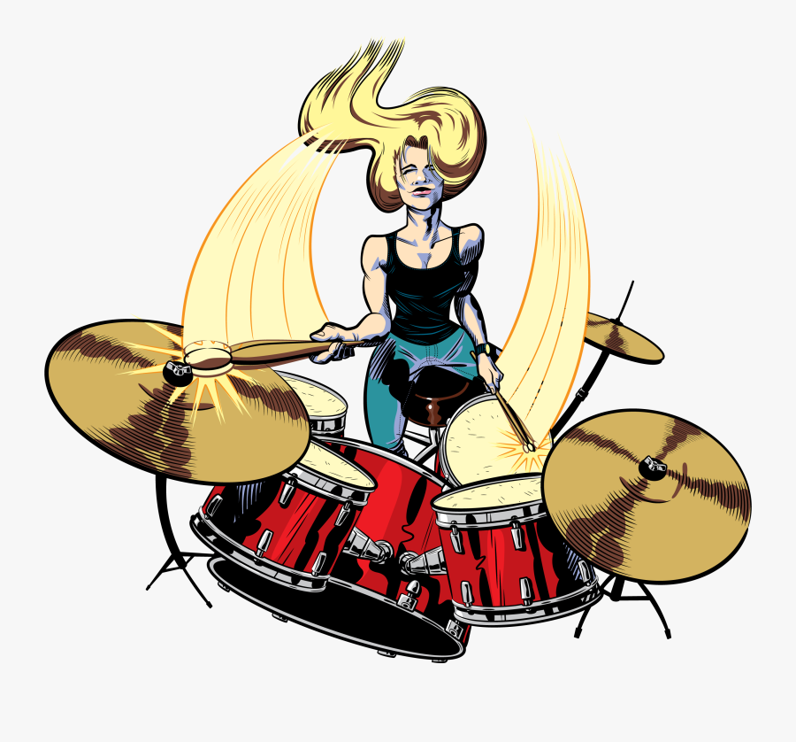 Female Drummer Png , Free Transparent Clipart - ClipartKey