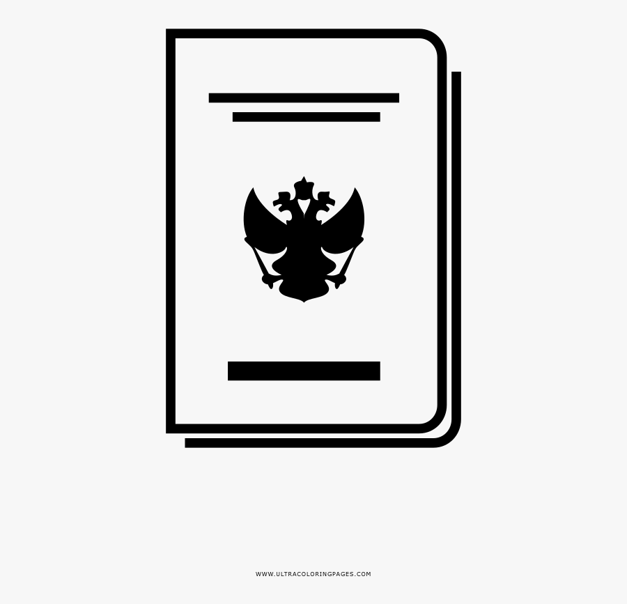 Passport Coloring Page - Passport Coloring , Free Transparent Clipart ...