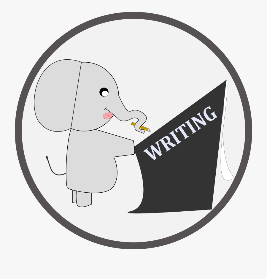 Writing Jumbo - Cartoon , Free Transparent Clipart - ClipartKey