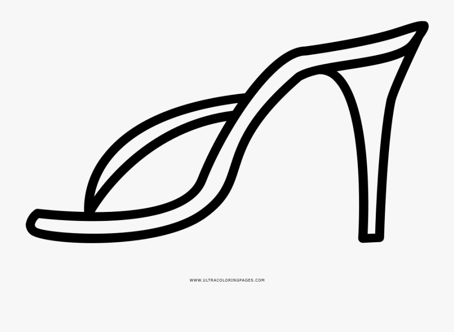 Heel Coloring Page - Basic Pump , Free Transparent Clipart - ClipartKey