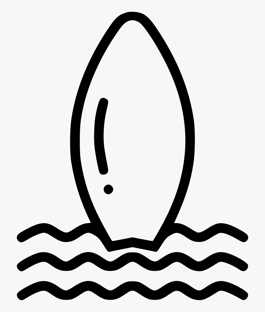 Surf Surfing Board Water Sports Fun Beach - Surf Icon Line Png , Free ...