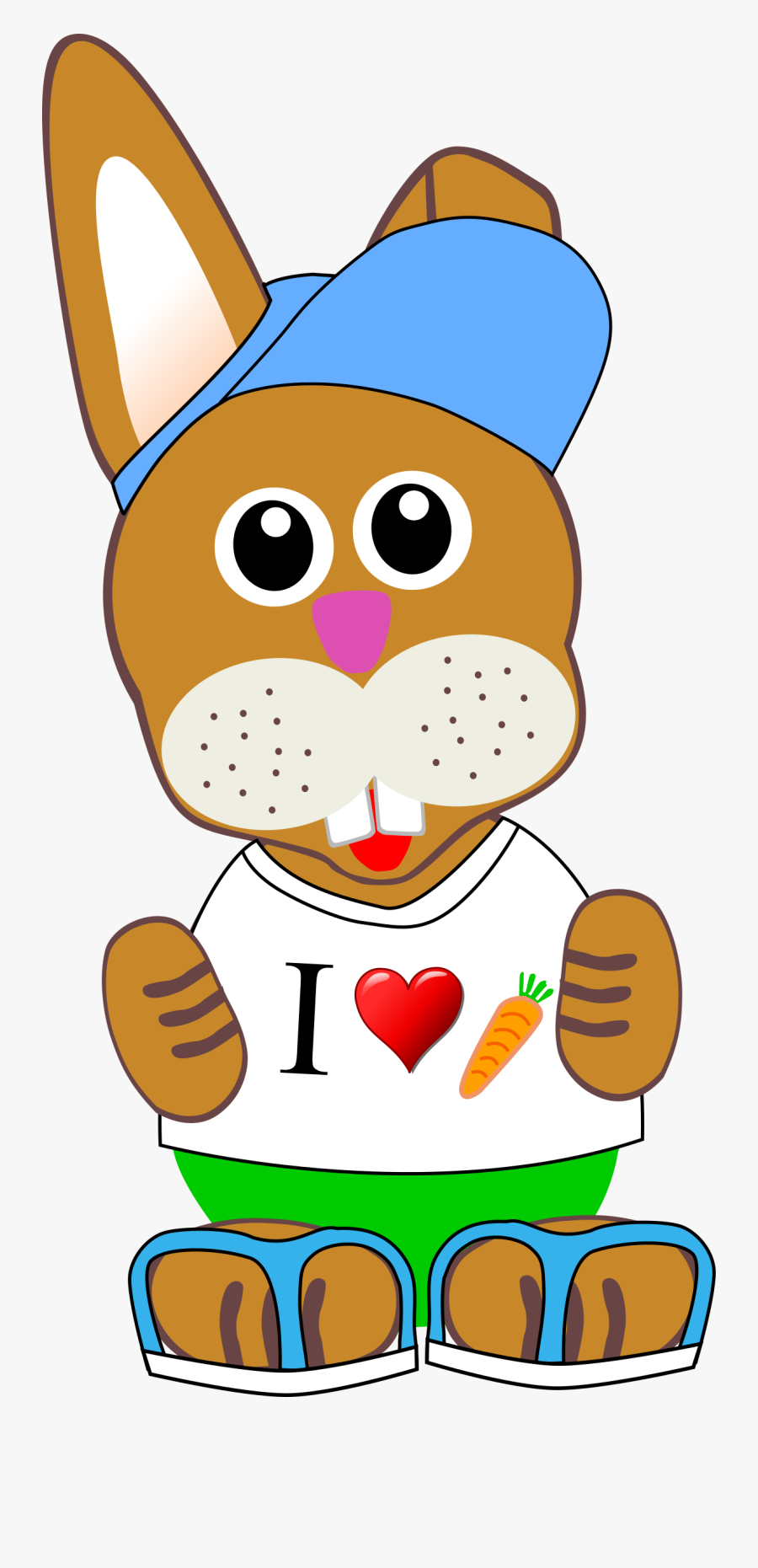 Rabbit Wearing Clothes Clipart , Free Transparent Clipart - ClipartKey