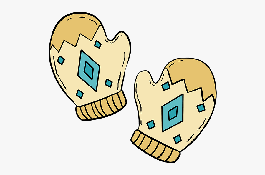 How To Draw Mittens - Mittens Drawing , Free Transparent Clipart ...