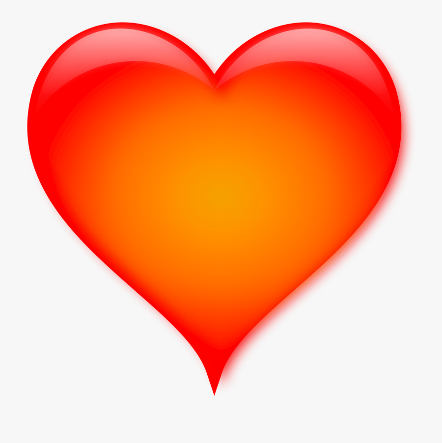 A Shiny Red Heart Banner Download - Shiny Heart Clipart , Free ...