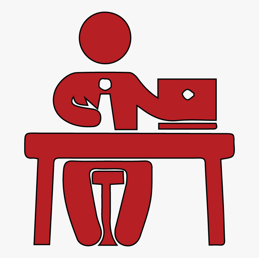 Red Desk , Free Transparent Clipart - ClipartKey
