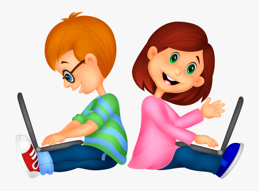 Student On Laptop Clipart , Free Transparent Clipart - ClipartKey