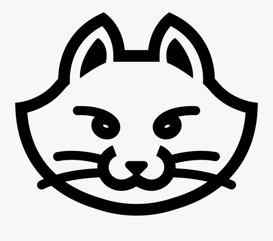 Cat Face - Cat Face Icon Png , Free Transparent Clipart - ClipartKey