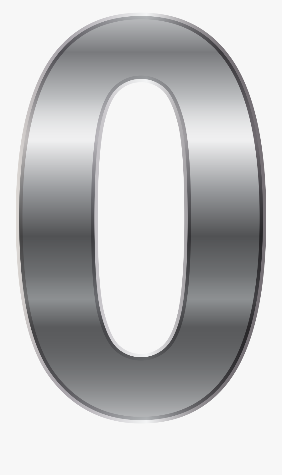 Silver Number Zero Png Transparent Clip Art Image , Free Transparent ...