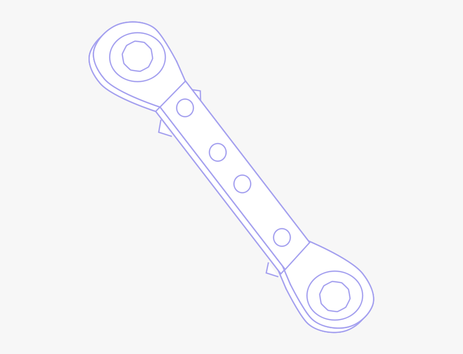 Ratchet Drawing Wrench Transparent Png Clipart Free - Sketch , Free ...