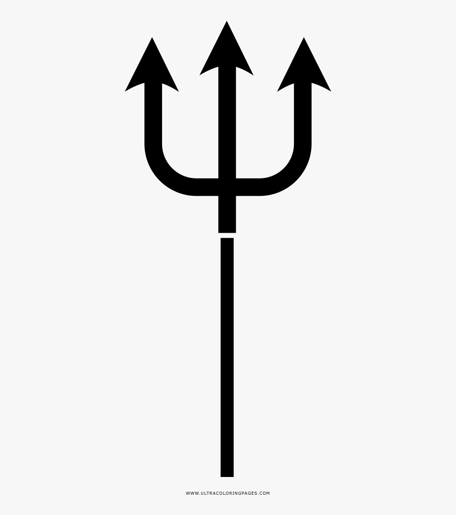 Trident Coloring Page - Trident Poseidon Png , Free Transparent Clipart ...