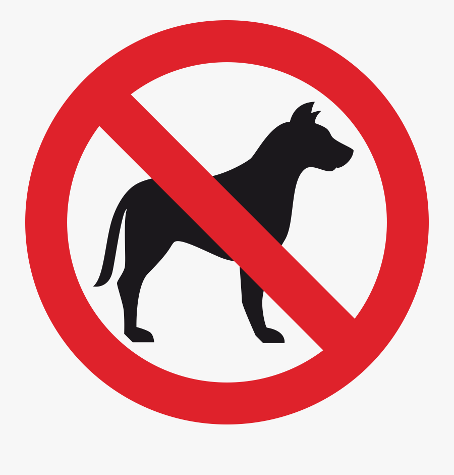 Clipart No Dog Sign - No Dog Sign Vector , Free Transparent Clipart ...