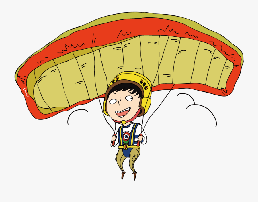 Transparent Parachuting Clipart - Parapente Dessin Humoristique , Free ...
