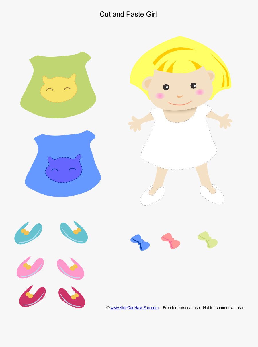 Dressup Cut And Paste - Cut And Paste Dress Up , Free Transparent ...