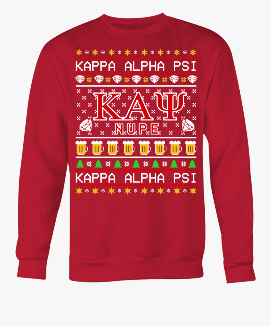 Hd Kappa Alpha Psi Ugly Sweaters - Long-sleeved T-shirt , Free ...