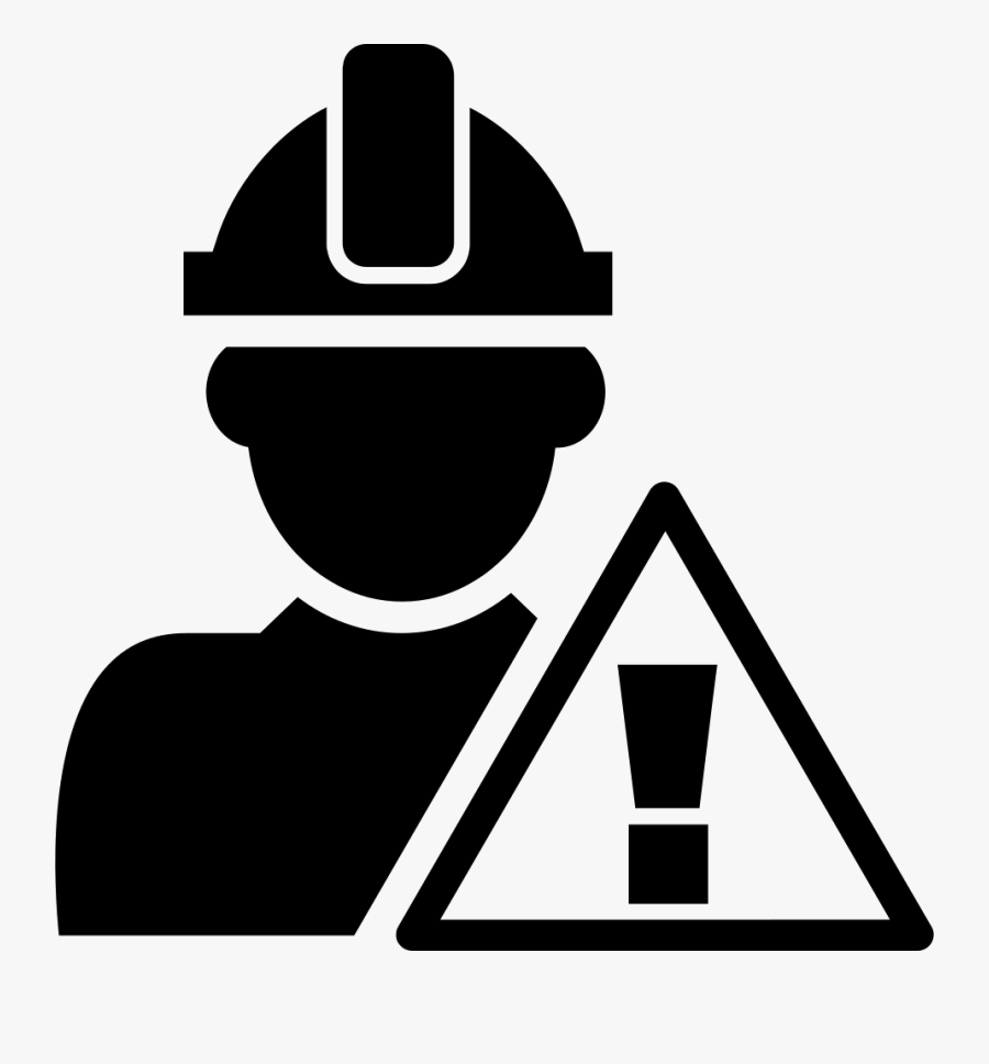 Transparent Construction Hat Clipart - Construction Worker Icon Png ...