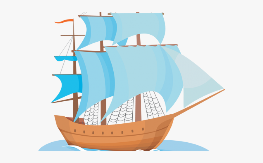 Mayflower Clipart Voyage - Ship Sailing Clipart , Free Transparent ...
