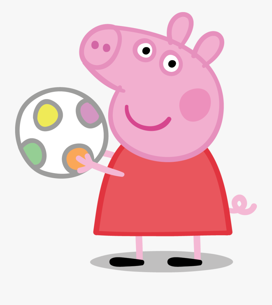 Peppa Pig Playing Ball , Free Transparent Clipart - ClipartKey