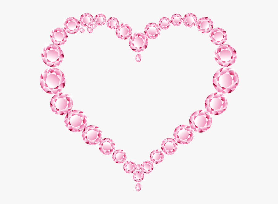 Diamond Heart Png - Pink Glitter Heart Png , Free Transparent Clipart ...