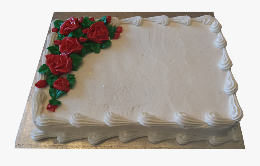 Transparent Red Roses Border Png - Red Rose Cake Rectangle , Free ...
