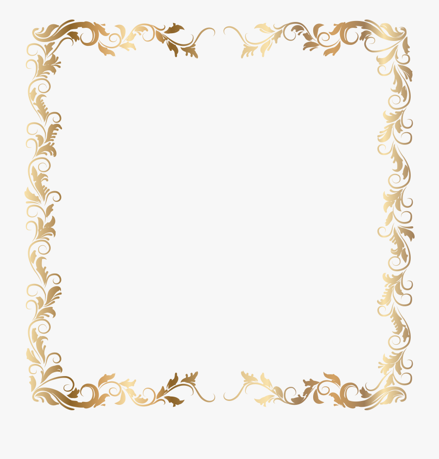 Image Royalty Free Border Deco Gold Transparent , Free Transparent ...