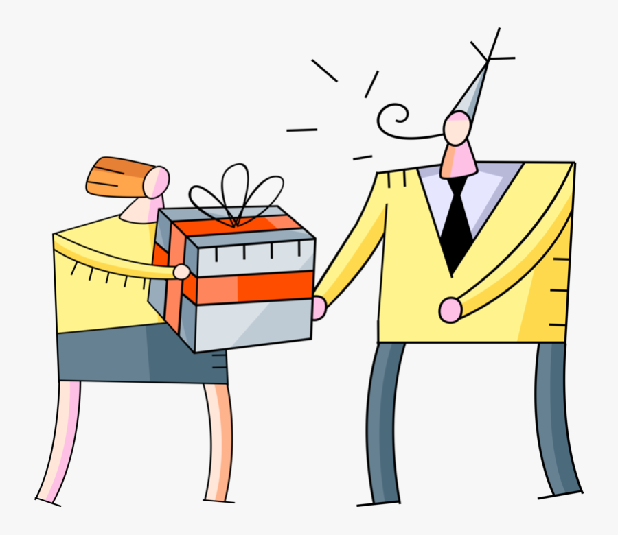 Clip Art Gift For Businesswoman - Cartoon , Free Transparent Clipart ...