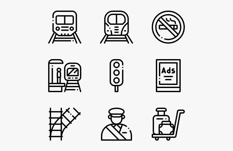 Train Station - Algorithm Icon , Free Transparent Clipart - ClipartKey