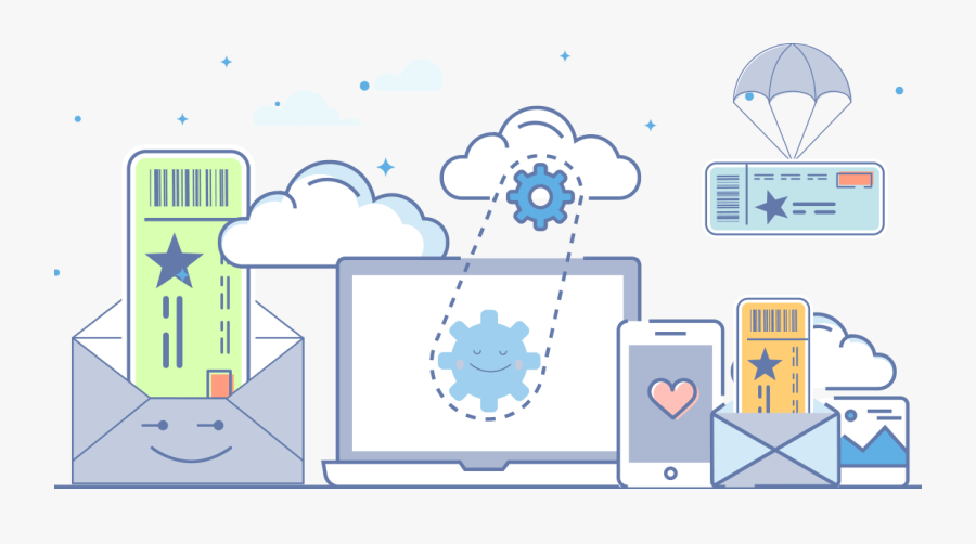 Print Tickets - Cartoon , Free Transparent Clipart - ClipartKey