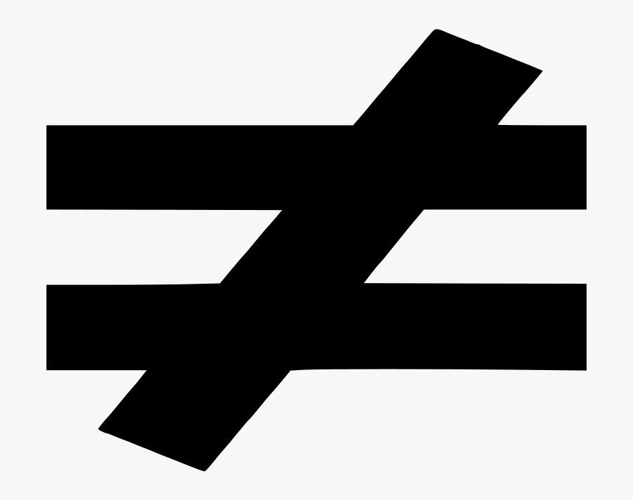 Equal Clip Art Download - Does Not Equal Sign Transparent , Free ...