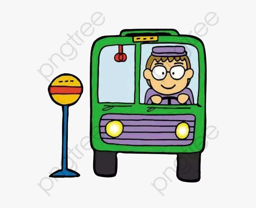 Cartoon Bus Driver - Bus Driver Cartoon , Free Transparent Clipart ...
