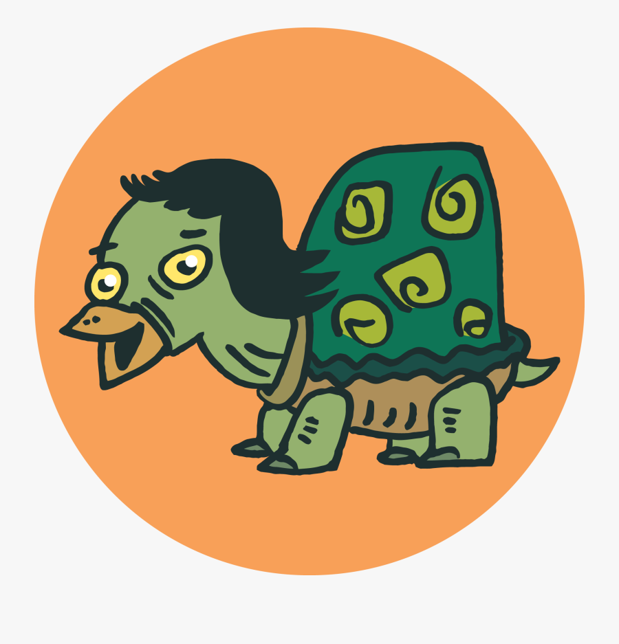 Comix Party - - Turtle With A Mullet , Free Transparent Clipart ...