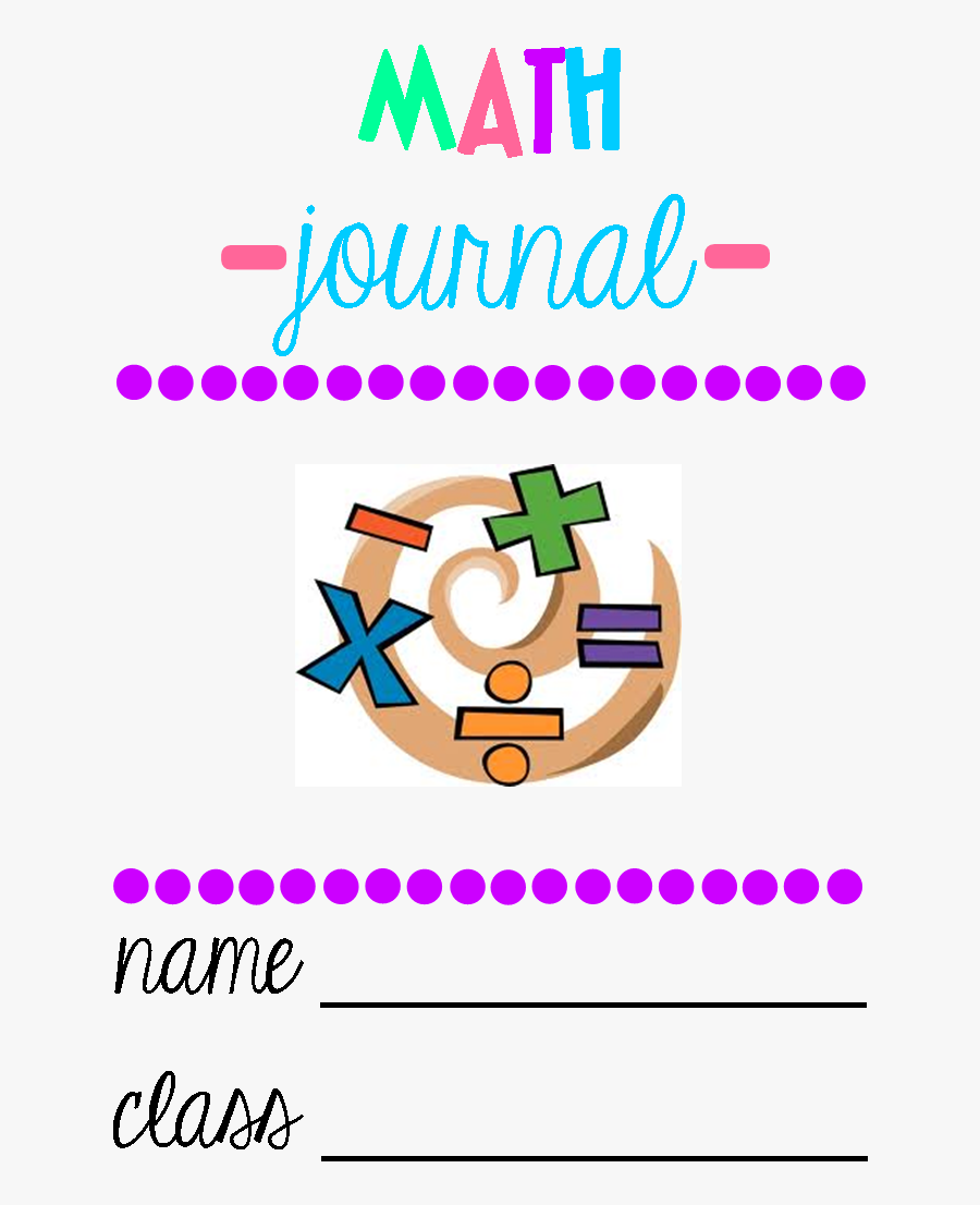 Journal Clipart Composition Notebook - Transparent Background Math ...