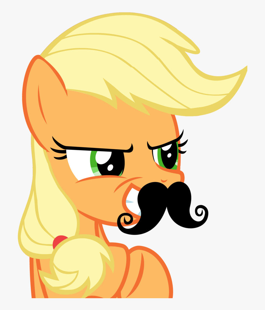 Applejack, Artist Needed, Facial Hair, Moustache, Pony, - Little Pony ...