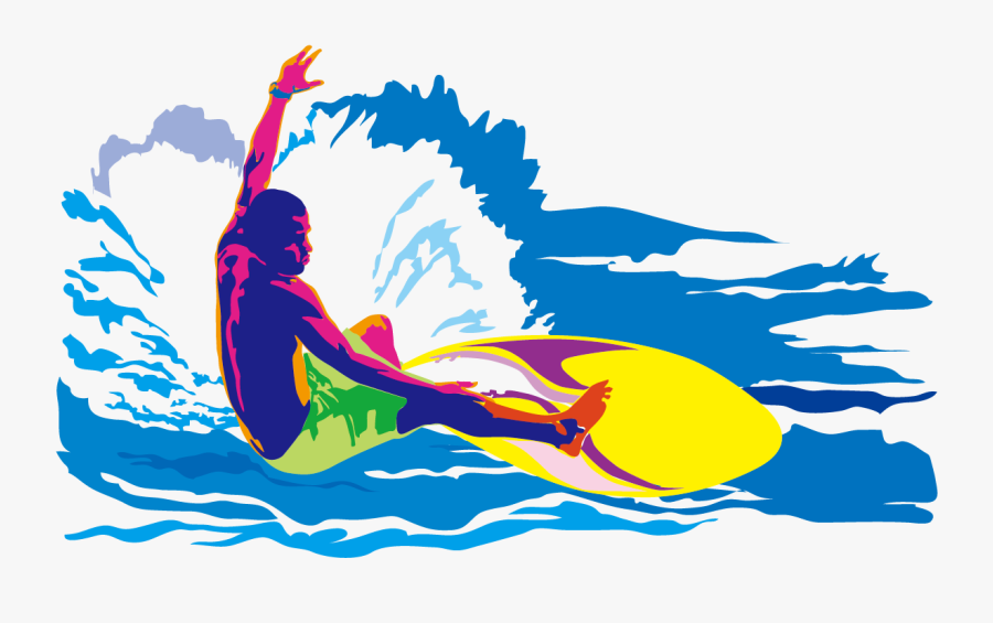 Big Wave Surfing Clip Art - Sea Surfing Vector , Free Transparent ...