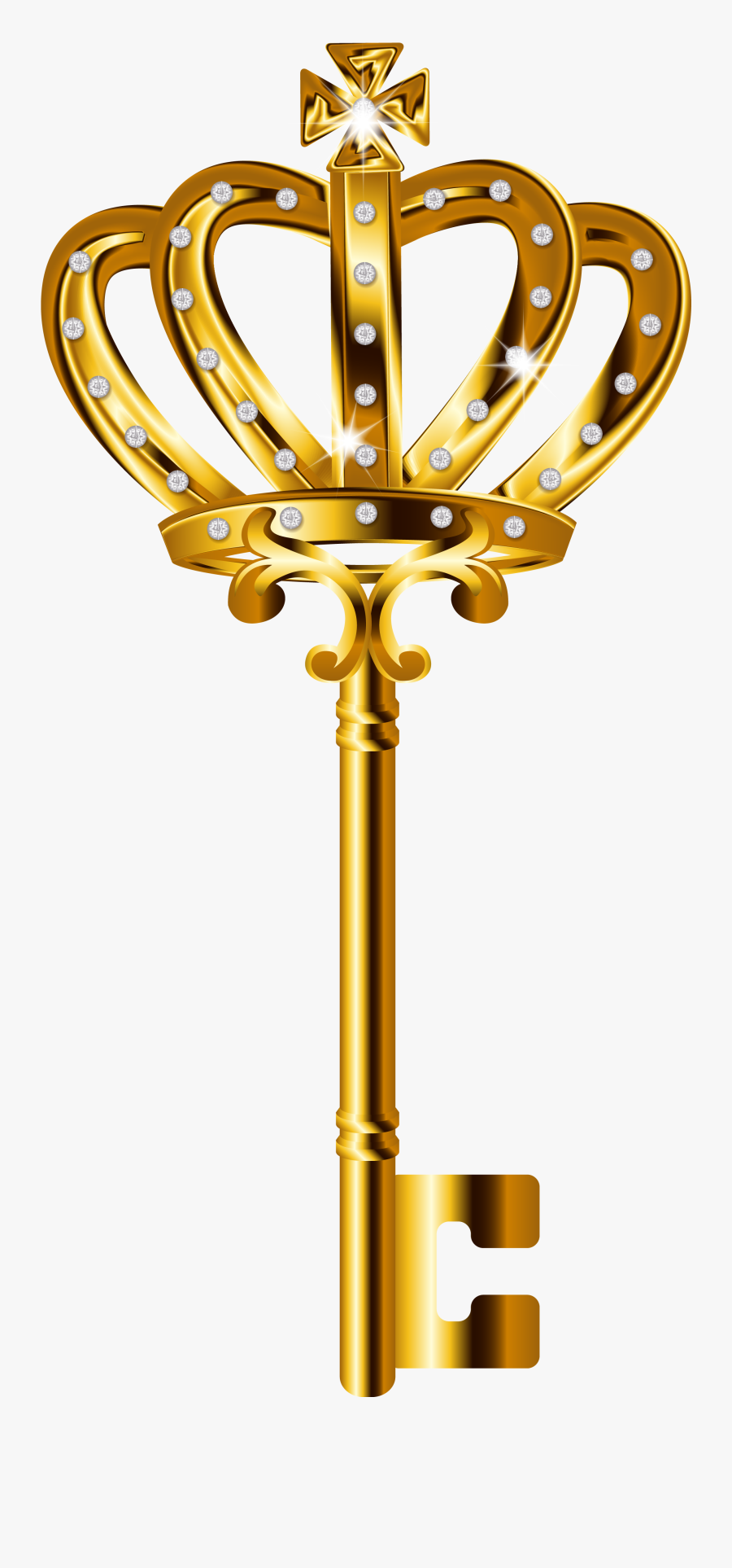 Transparent Gold Key Clipart - Golden Key Png , Free Transparent ...