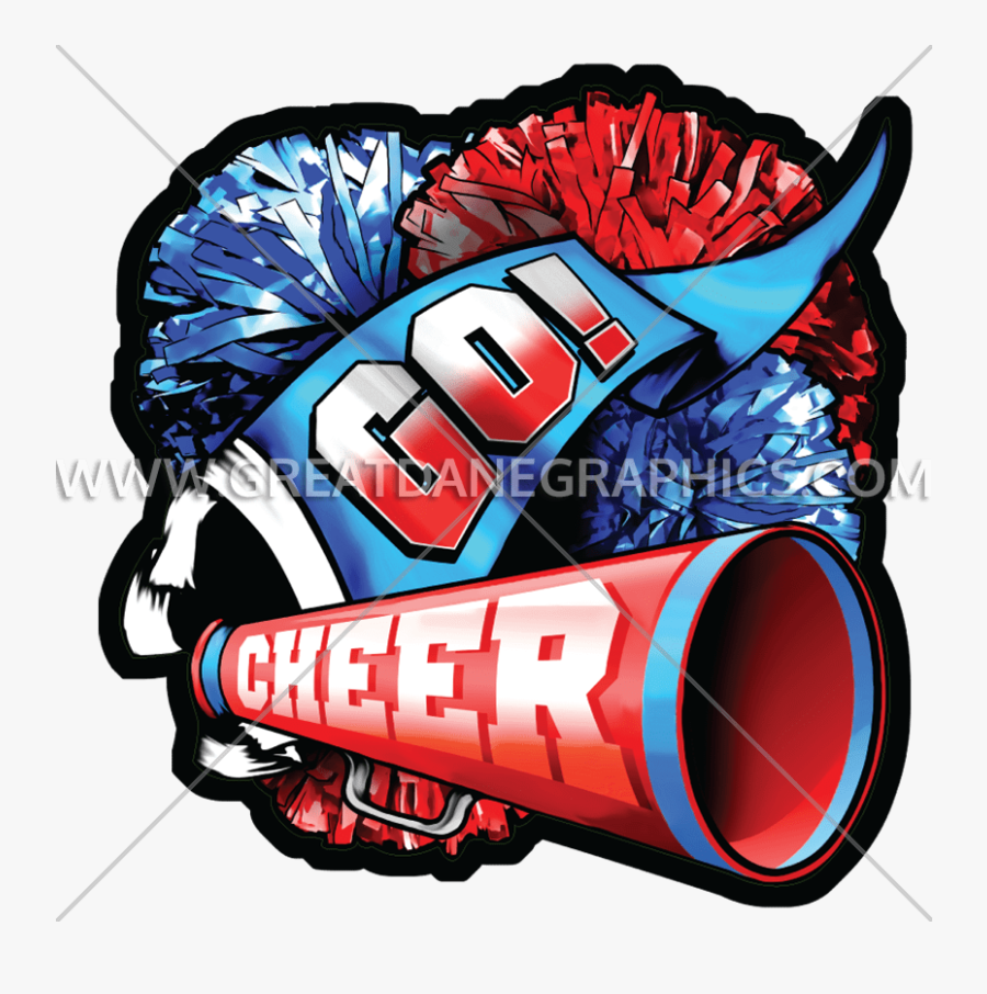 Cheer Production Ready Artwork - Blue And Red Cheer Logo , Free ...