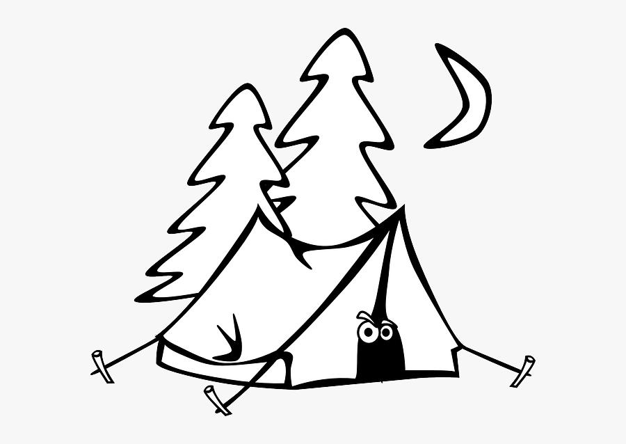 Camping Clipart Black And White , Free Transparent Clipart - ClipartKey