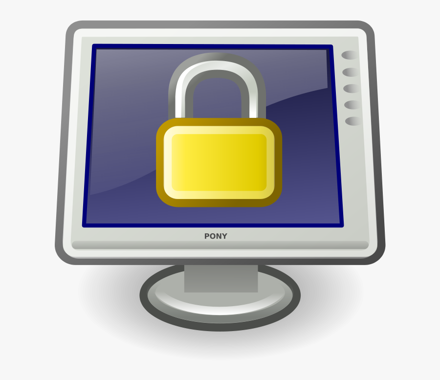 Computer Clipart Yellow - System Lock Screen Png , Free Transparent ...