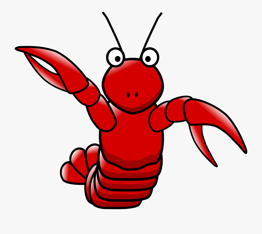 Crustacean Cartoon Pencil And - Clipart Cartoon Lobster , Free ...