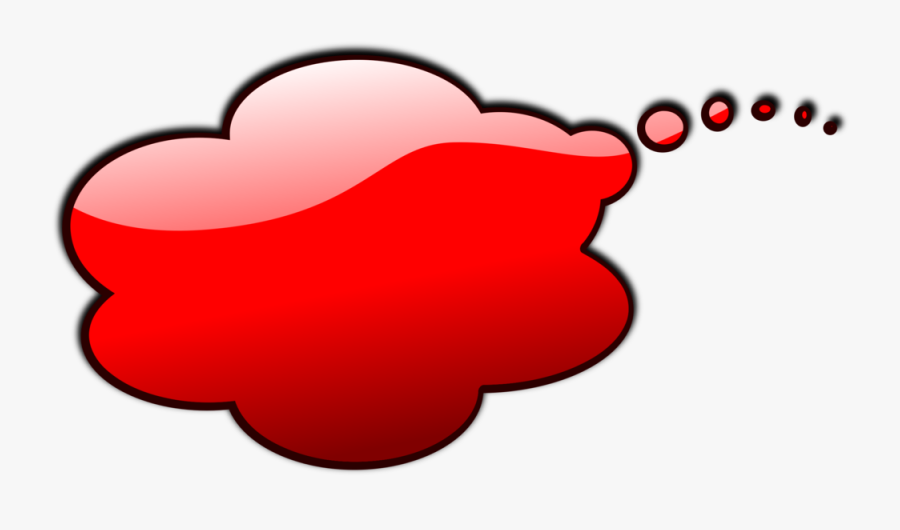 Speech Bubble Clipart Red - Red Speech Bubble Transparent Background ...