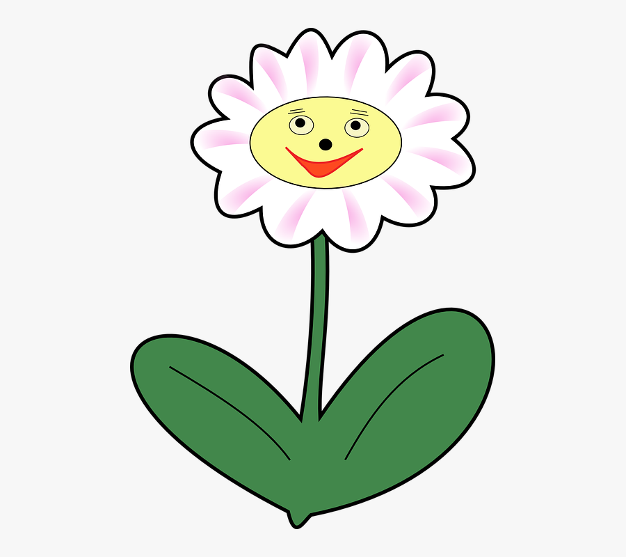 Daisy, Flower, Plant, Face, Happy, Spring - Animated Flowers With Faces ...