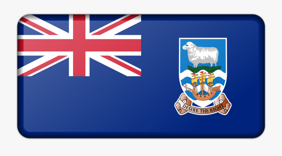 Flag,crest,rectangle - Falkland Islands Malvinas Flag , Free Transparent Clipart - ClipartKey