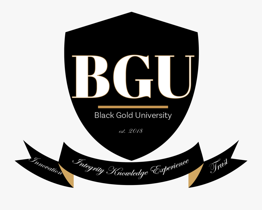 Bgu Black Gold University Crest - Illustration , Free Transparent ...