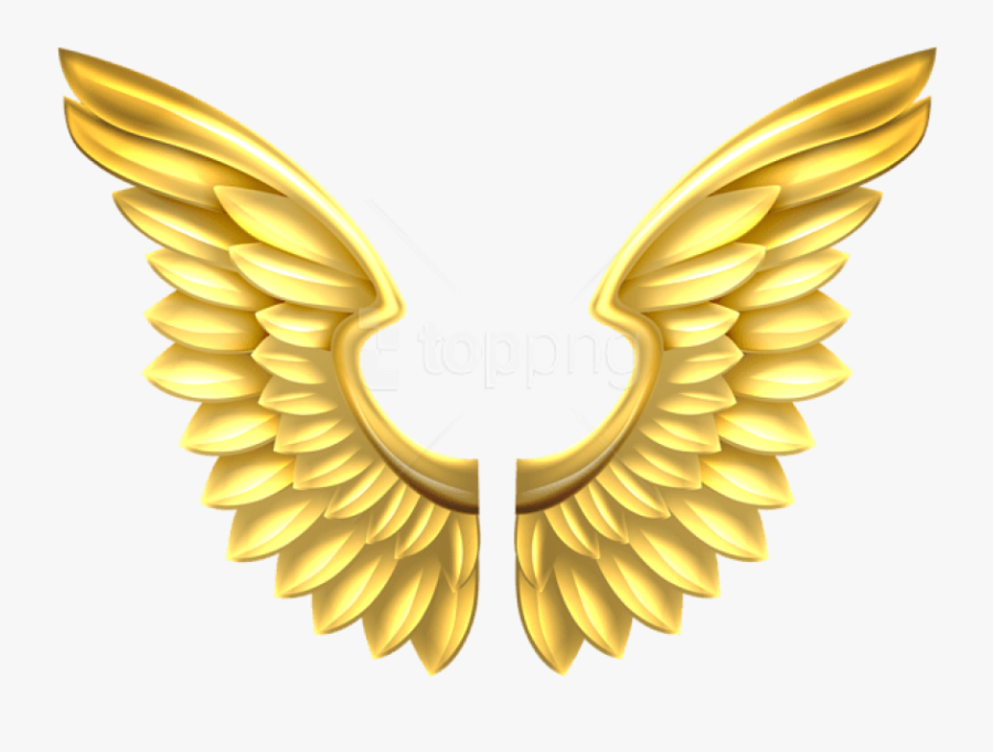 Free Png Download Gold Wings Transparent Clipart Png - Golden Angel ...