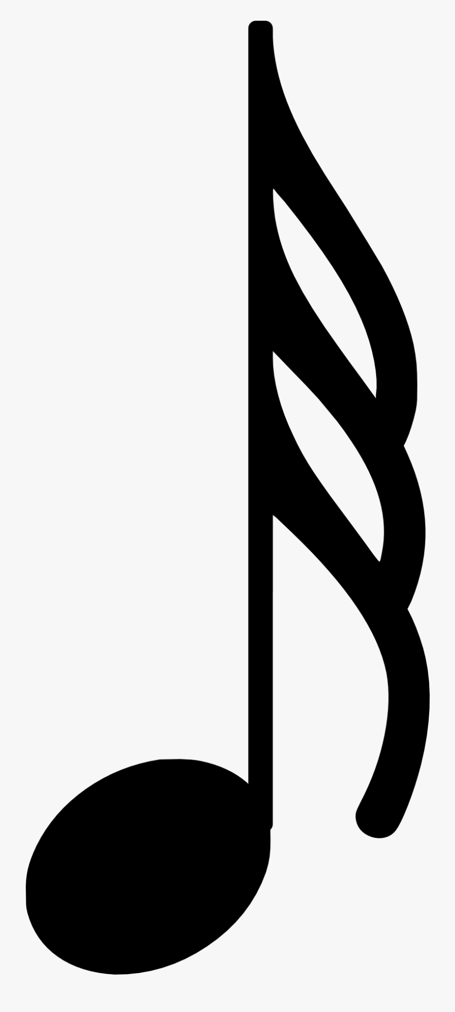 Musical Note Sixteenth Note Clip Art - 64th Note , Free Transparent ...