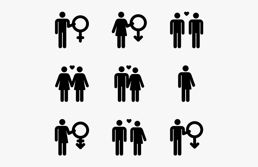 Gender Identity - Stick Figures , Free Transparent Clipart - ClipartKey