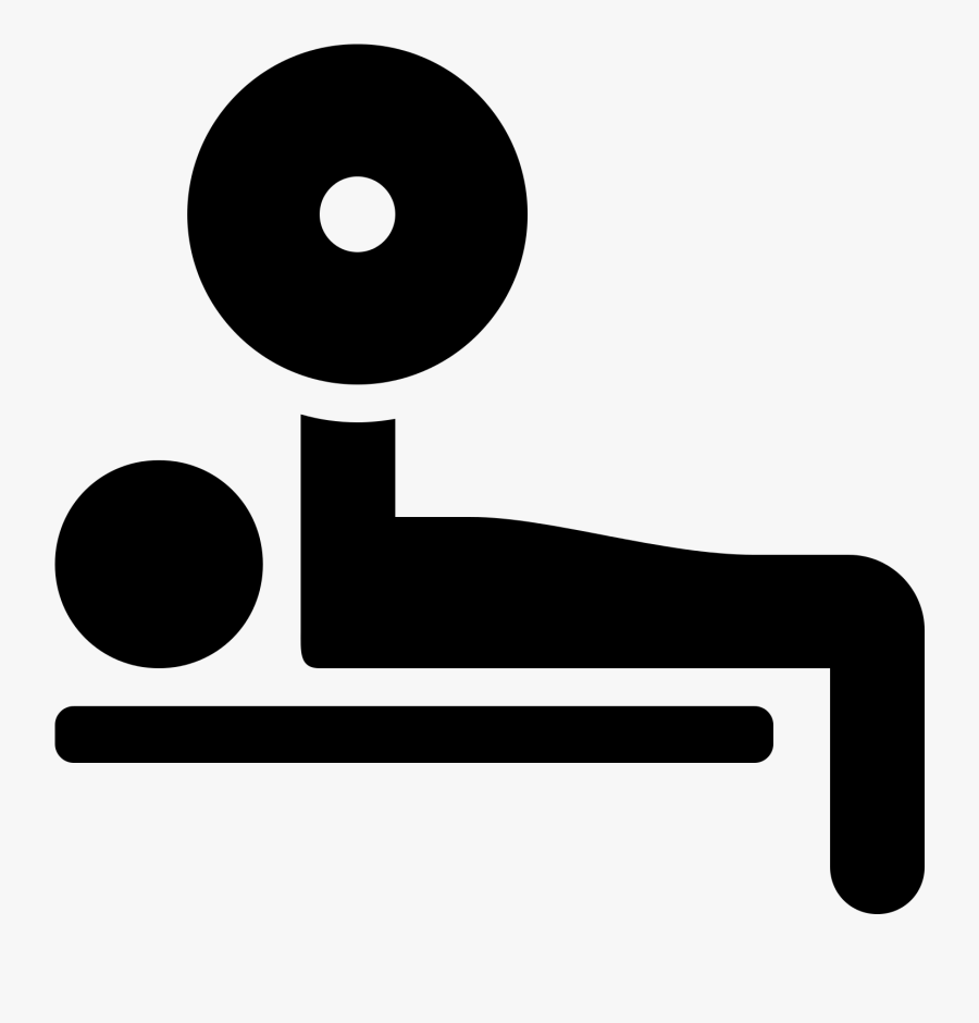 Dumbbell Clipart Bench Press Bar - Barbell Bench Press Icon , Free ...