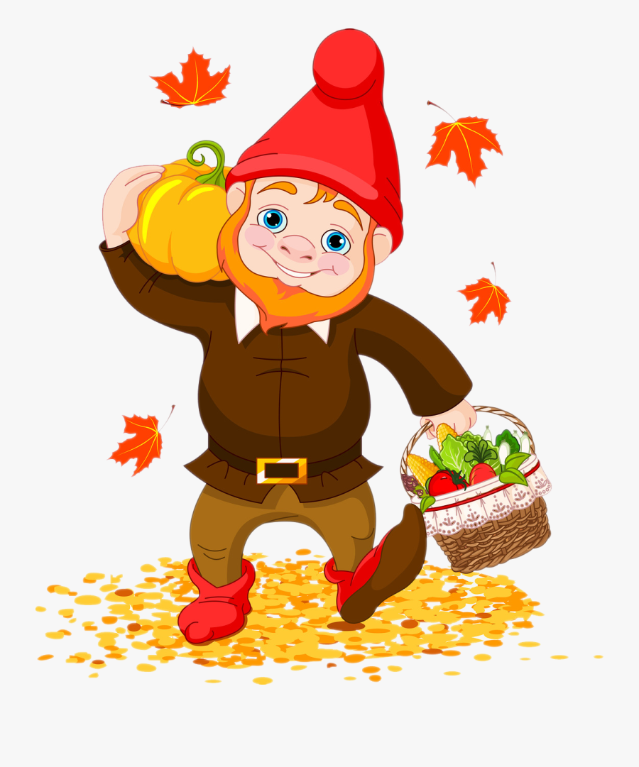 Garden Gnome Clip Art - Thanksgiving Gnome , Free Transparent Clipart ...